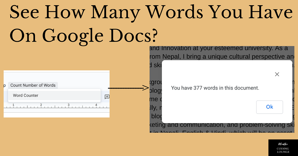 How to see how many words you have on google docs? | Script Portal