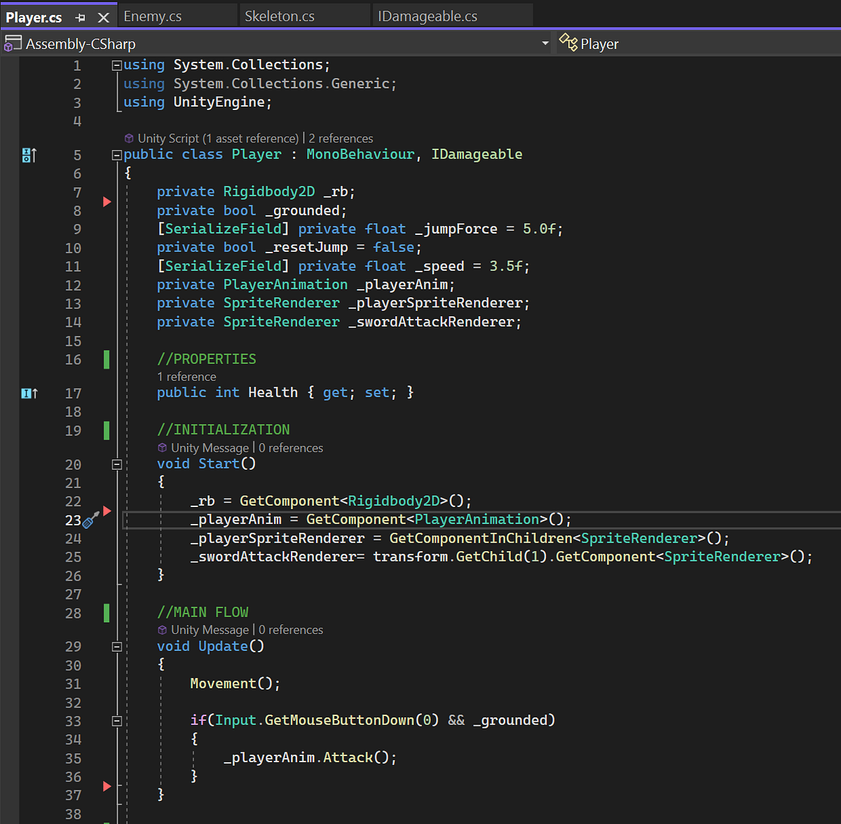 Creating The Player Logic. Behaviors make the thing move | by Eric ...