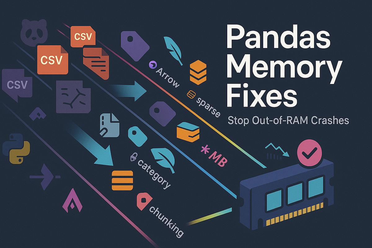 12 Pandas Memory Fixes That Stop RAM Crashes | by Modexa | Medium
