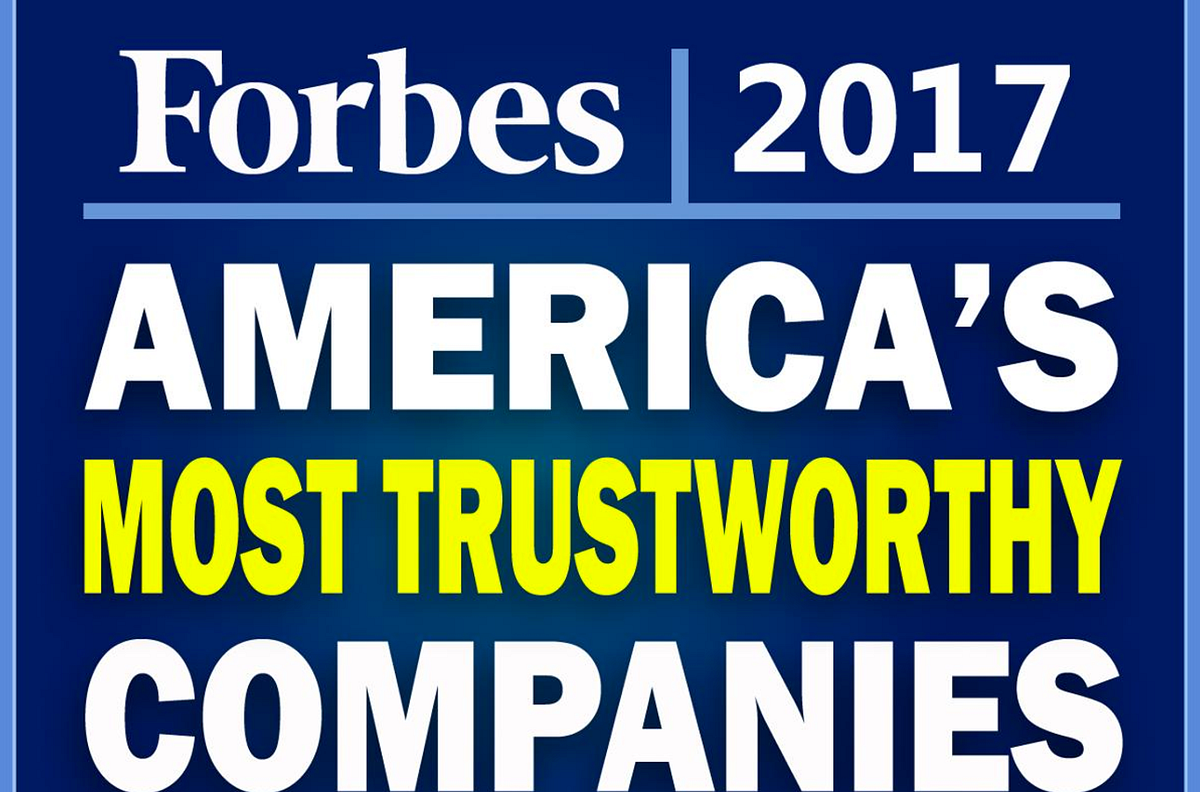 Reviewing everyday ESG performance for the 2017 Forbes 100 Most Trusted ...