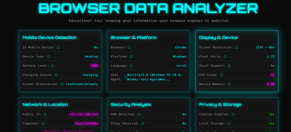 🧠 How I Built a Browser Data Analyzer App in Minutes Using AI | by ...