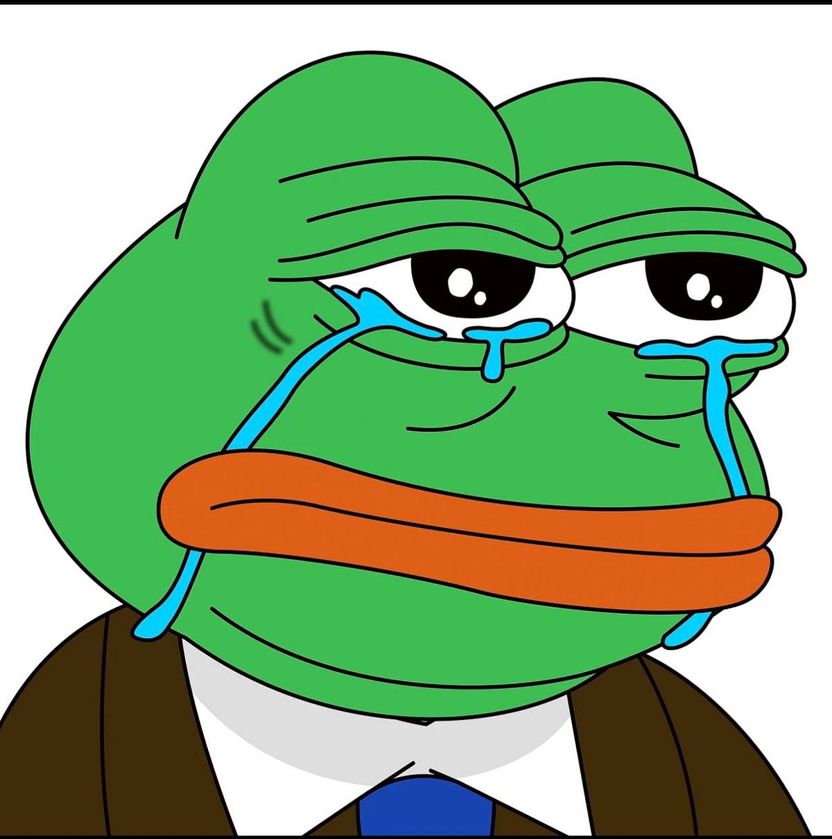 Sad frog Pepe is dead, may there be no sadness in heaven from now on ...