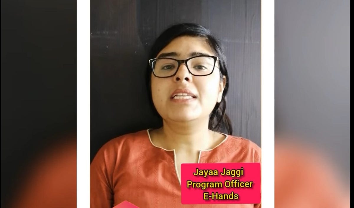 On National Minorities Day Jayaa Jaggi Program Officer E HANDS ...