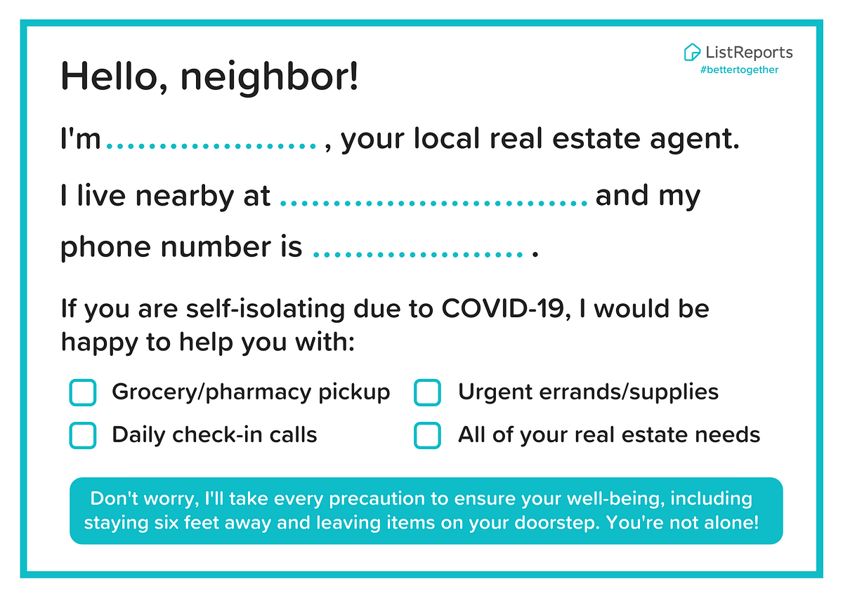 Hello, Neighbor! Postcard. Even with social distancing, we’re… | by ...