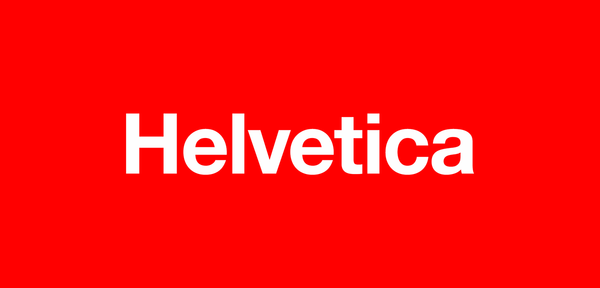 A primeira versão da Helvetica se chamava originalmente Neue Haas ...