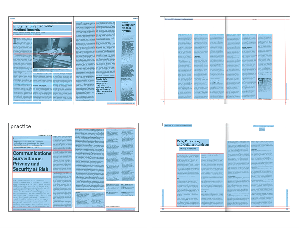 K. Stamper Project 4 part 6. For the blue layout, I went with a… | by ...