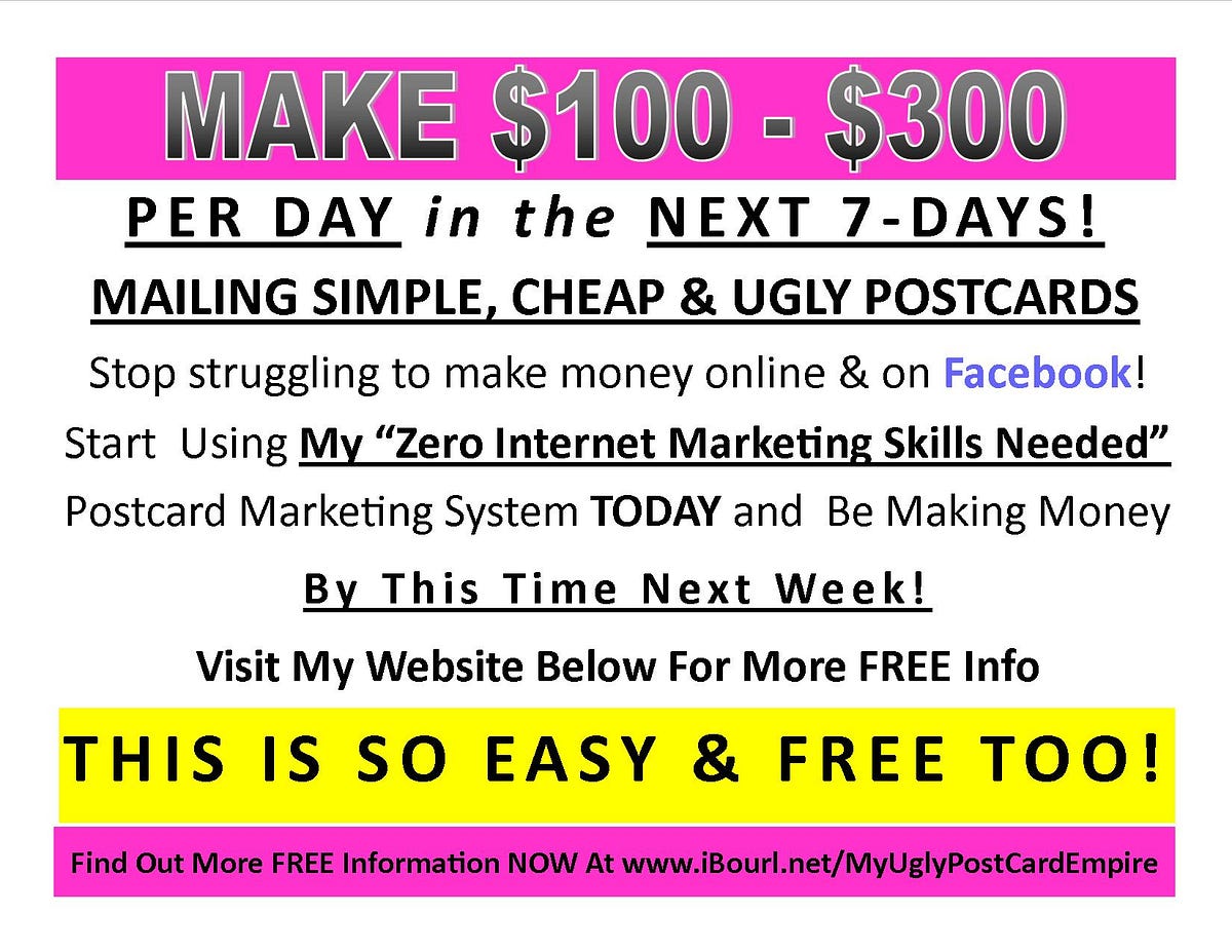 12 Reasons to Market Your Business with Simple, Cheap & Ugly Postcards ...