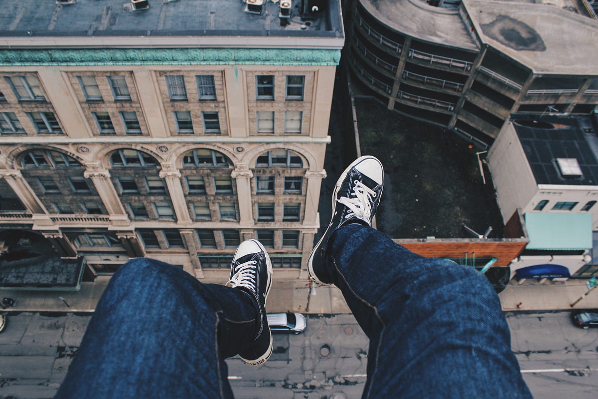 ON THE LEDGE. There he stood, arms outstretched off… | by Junior Murray ...