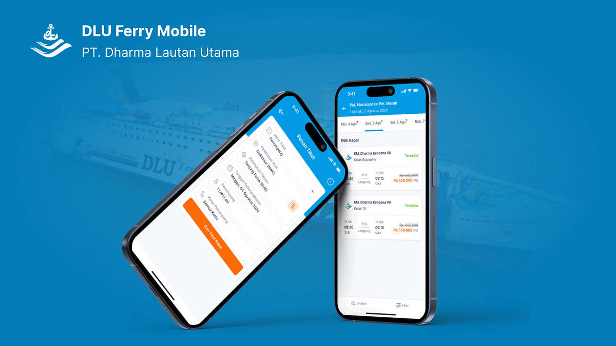 Studi Kasus UX : Redesain Aplikasi DLU Ferry — Fitur Cek Jadwal ...