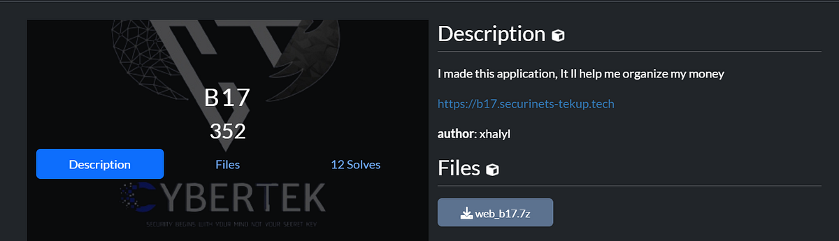 CyberTEK — 2024 / B17(Web). I wrote 4 web exploitation challenges… | by ...