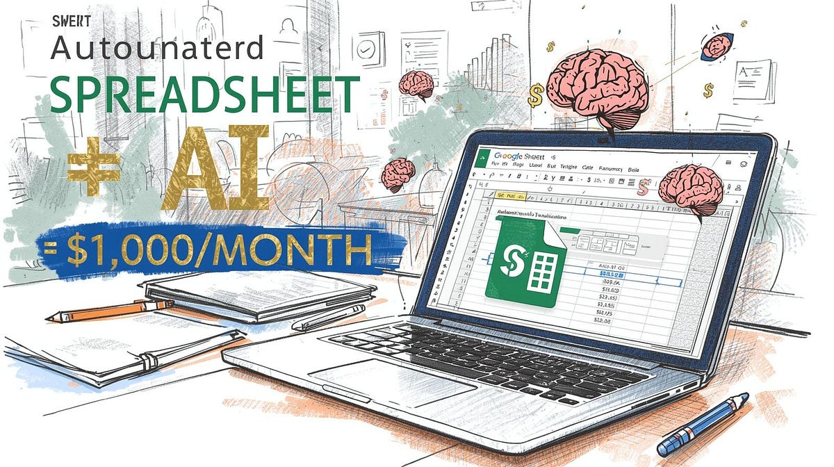 How I Turned One Boring Spreadsheet into $1,000/Month with a Tiny AI ...