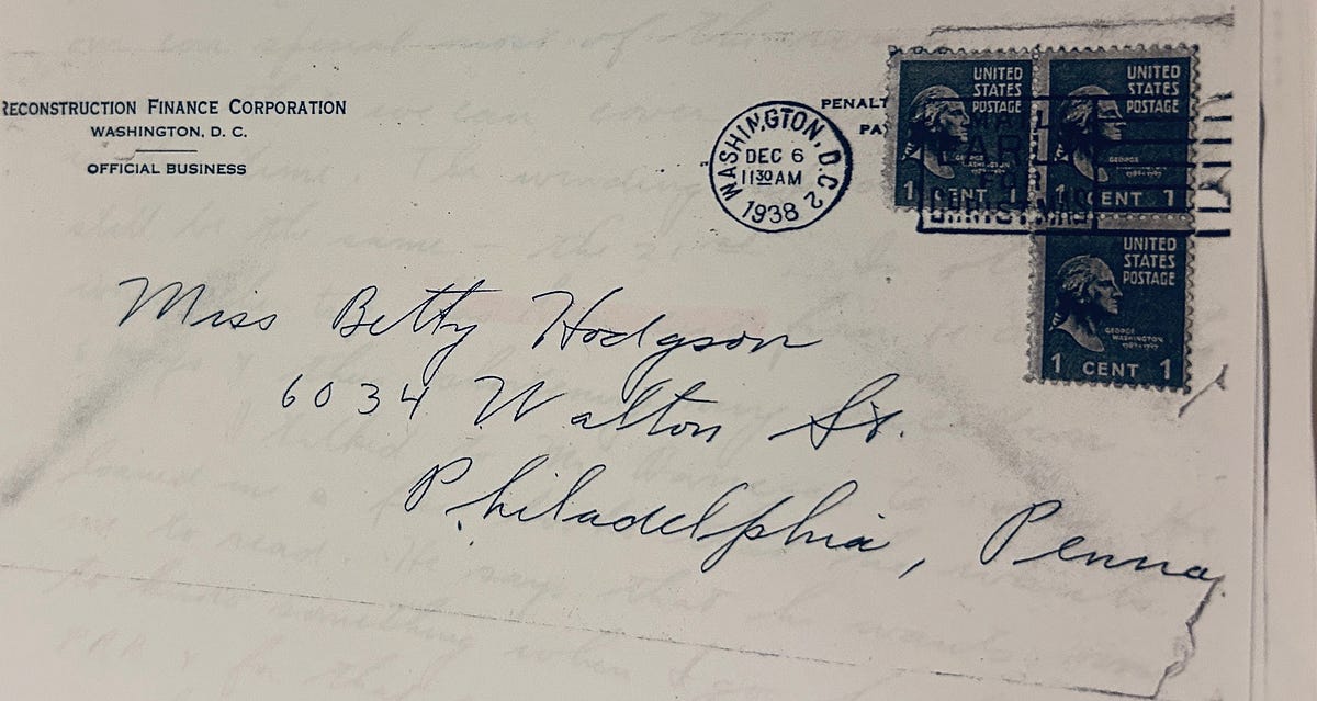 PRR Grandfather Letters, Dec 6, 1938 Washington DC, 16 of 46 | by ...