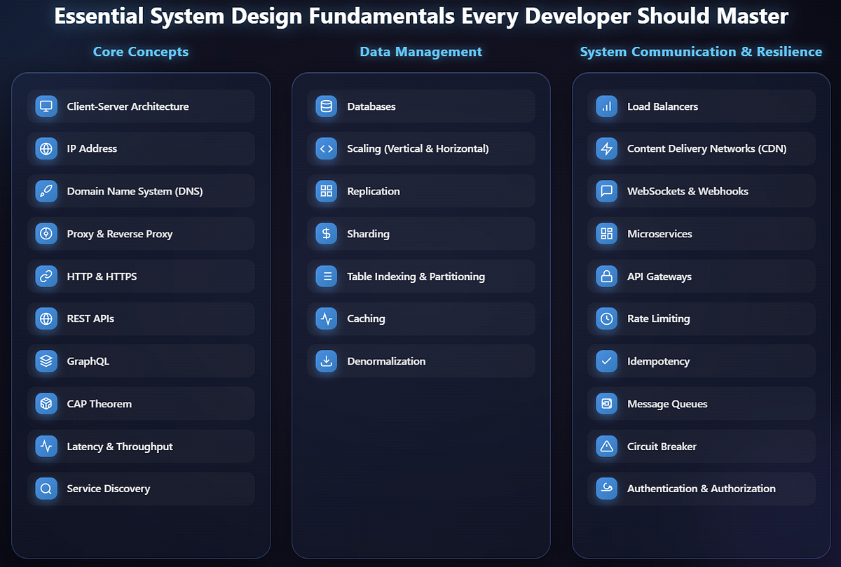 Essential System Design Fundamentals Every Developer Should Master | by Manikandan Ganesan | Oct ...