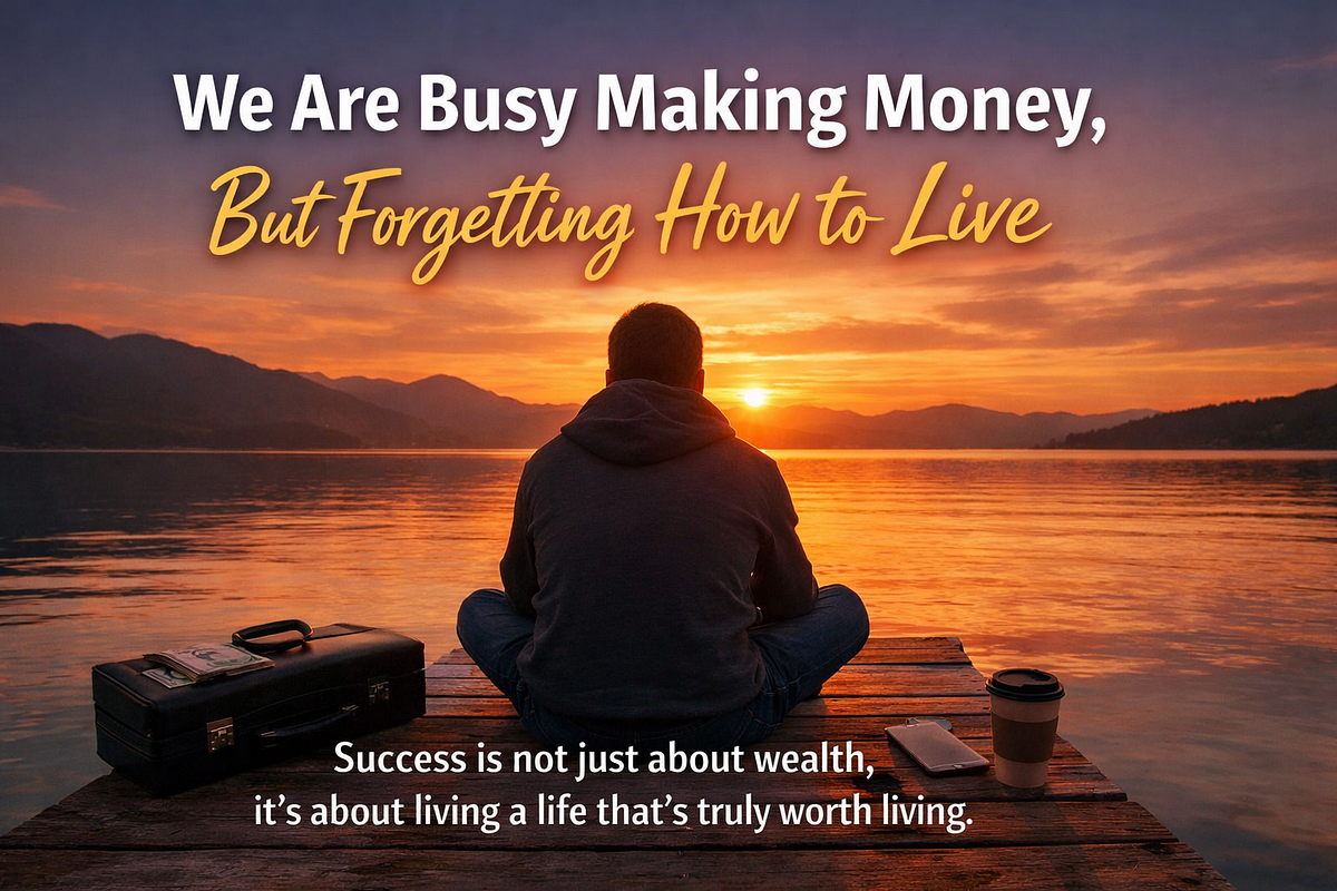 We Are Busy Making Money, But Forgetting How to Live. | by Mahesh ...