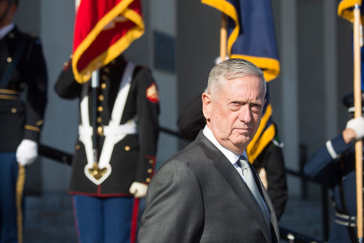 Defense Secretary James Mattis’ Resignation Letter (transcribed) | by ...