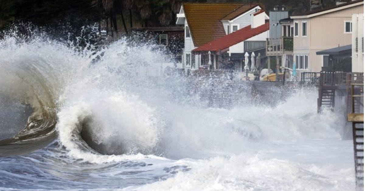 California wave rize Hazardous waves up to 16 feet in size are ...