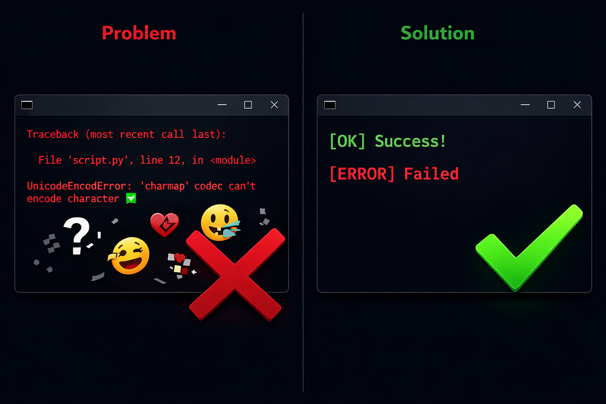WINDOWS CONSOLE EMOJI ENCODING ISSUE — COMPLETE GUIDE | by Vincent Micó ...