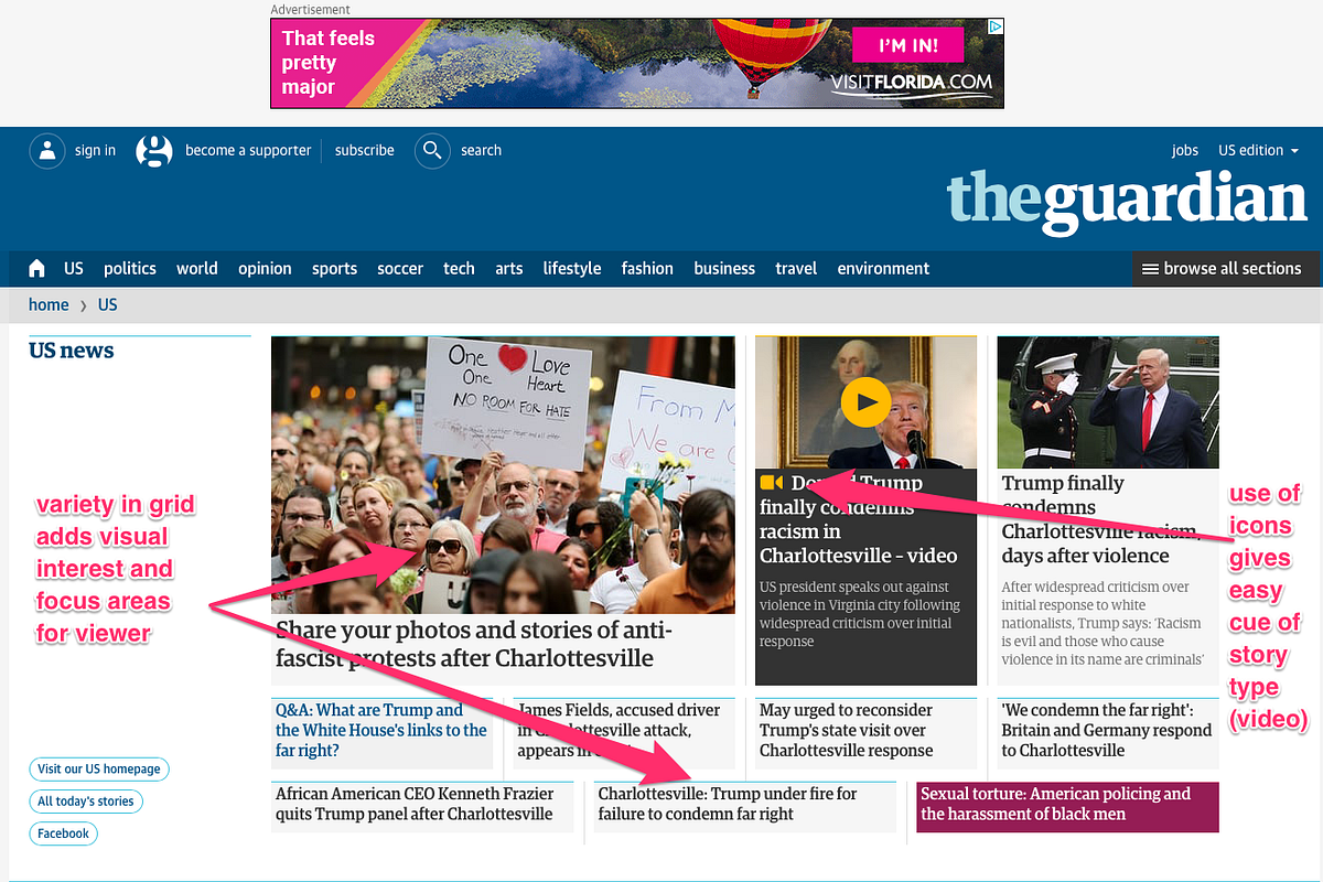 Analyzing Design — News Websites. As my first assignment I’m reviewing ...