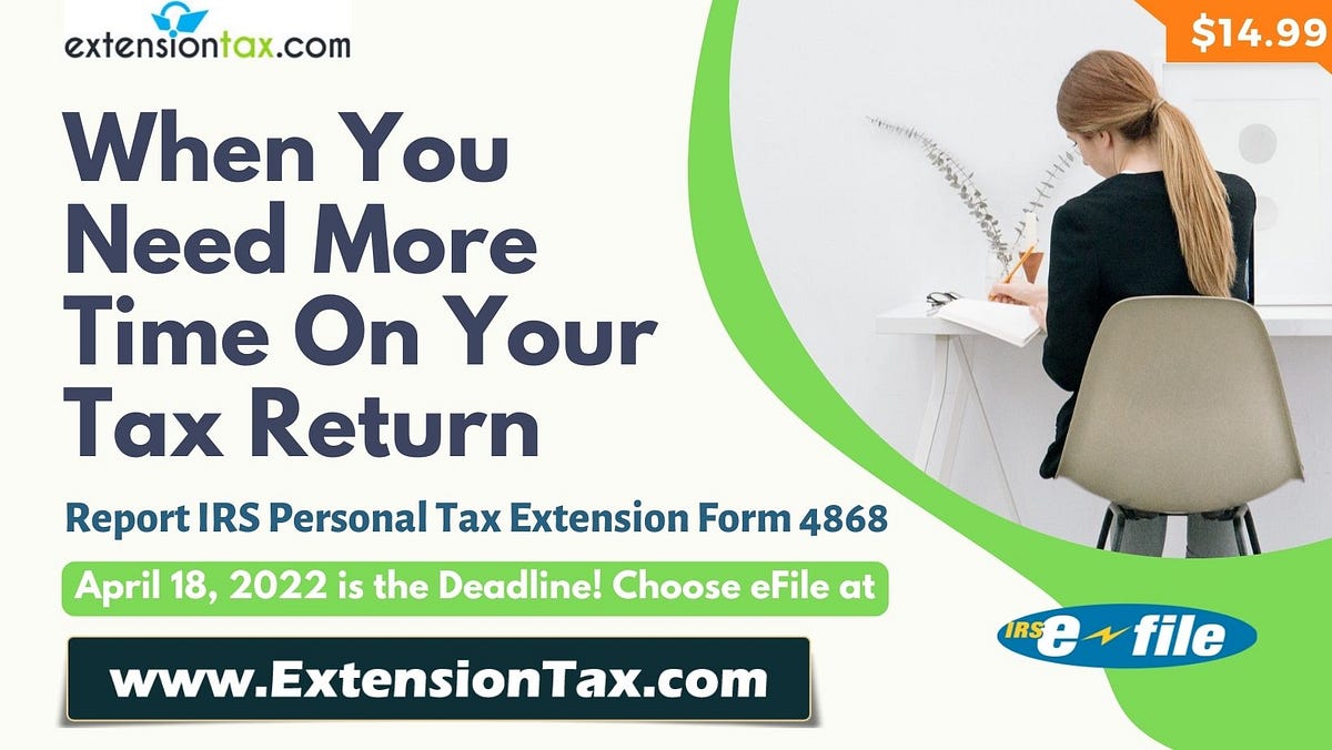 From 4868 personal income tax extension application deadline is today ...