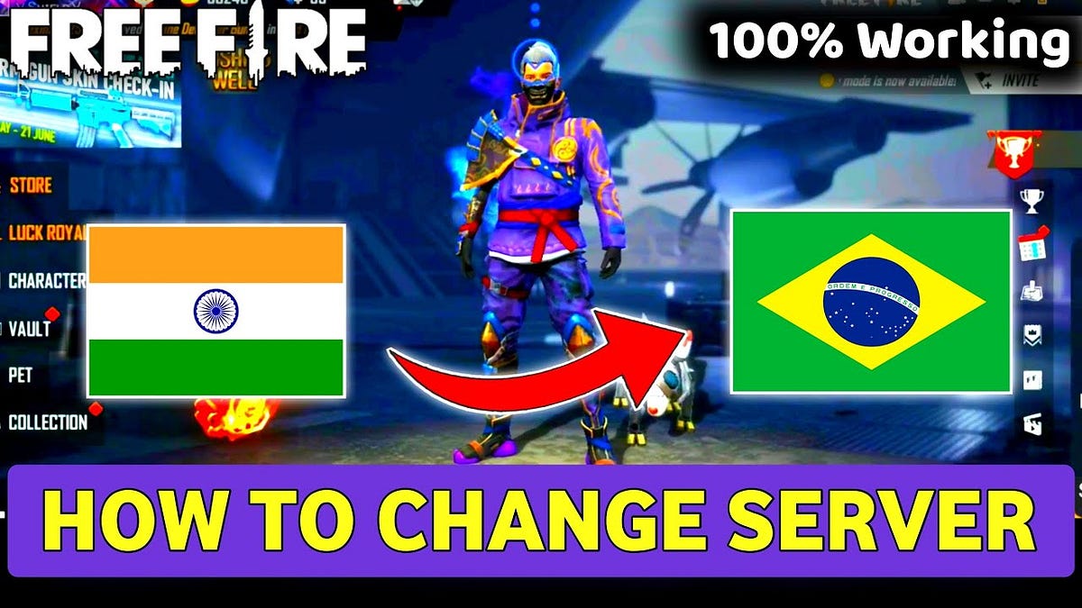 How To Change Server in Free Fire | Free Fire Server Change 2021 | by ...