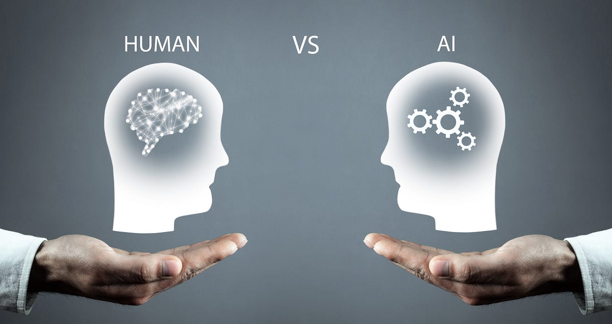 AI vs Human. Artificial intelligence (AI) and humans… | by wasif qadri ...