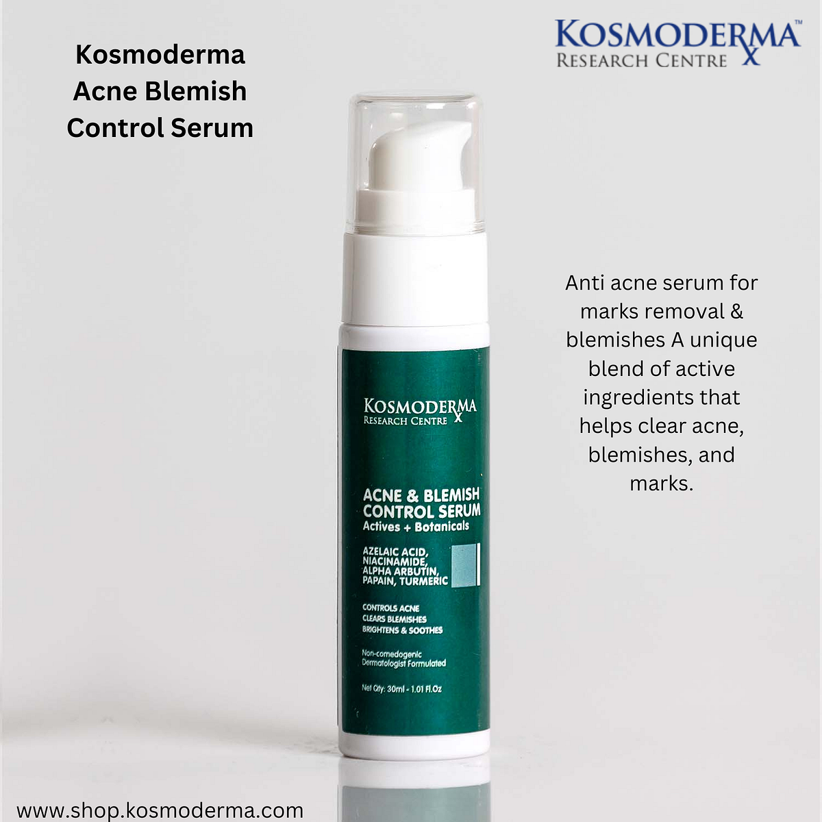 Kosmoderma Acne Blemish Control Serum Anti acne serum for marks removal ...