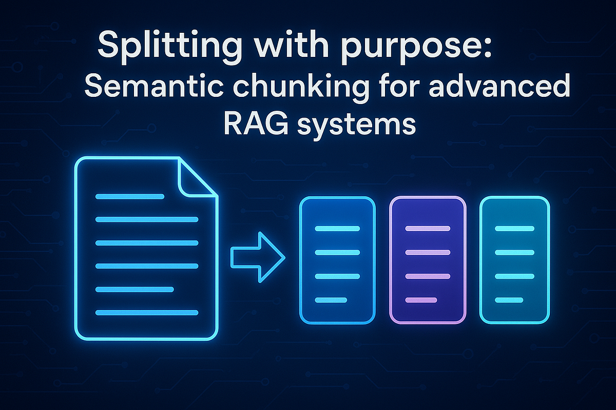 Splitting with purpose: Semantic chunking for advanced RAG systems | by Darío Andrés Muñoz ...