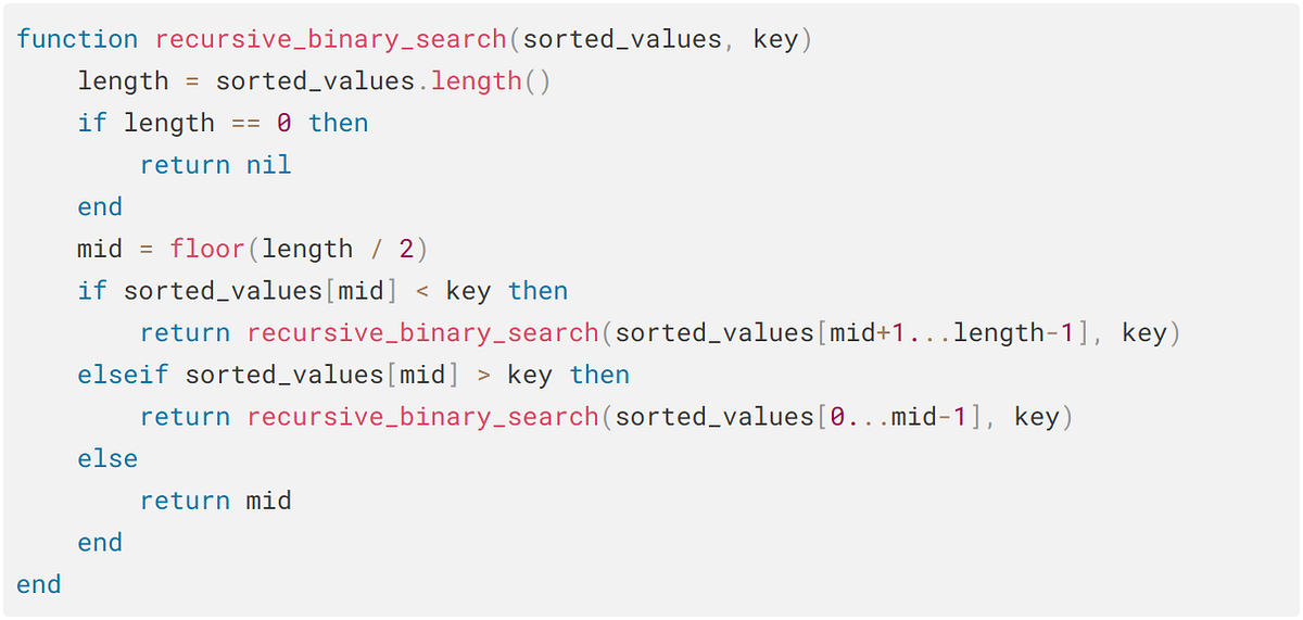 ทำไม binary_search_recursive ถึงทำงานได้ถูกต้อง | by TechJam Thailand ...
