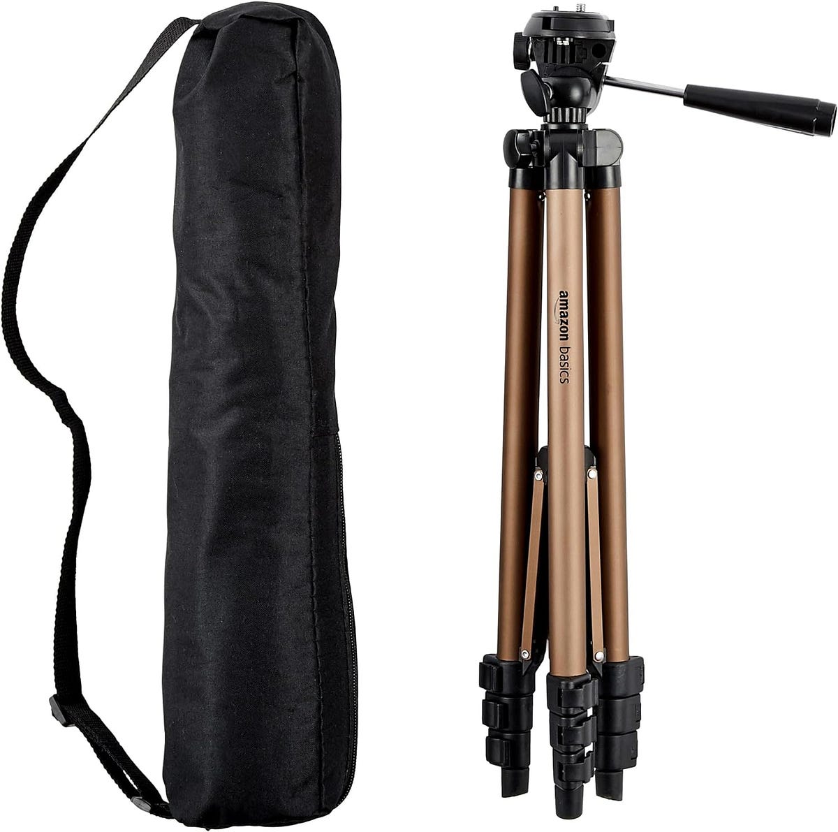 Amazon Basics 50-inch Lightweight Camera Mount Tripod Stand: Elevate ...