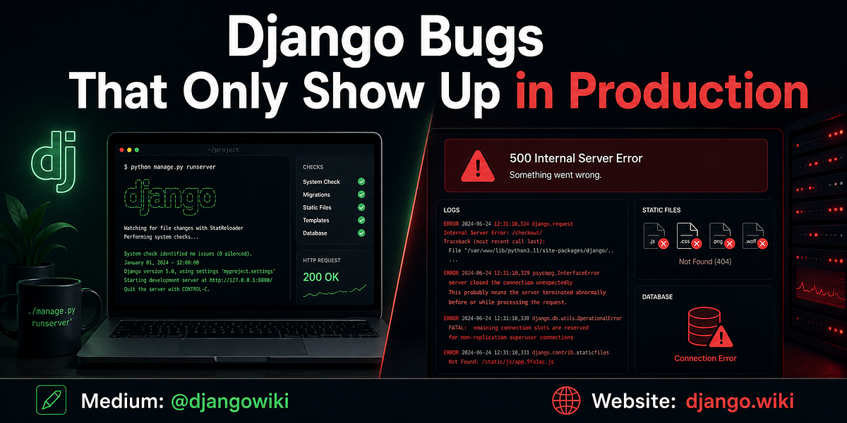 Django Bugs That Only Show Up in Production | by Django Wiki | Jun ...