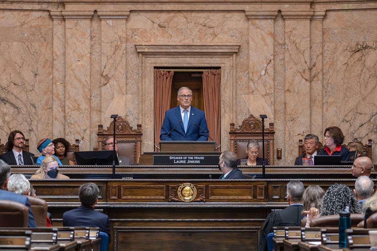 Inslee delivers State of the State: “Run through the tape” | by ...