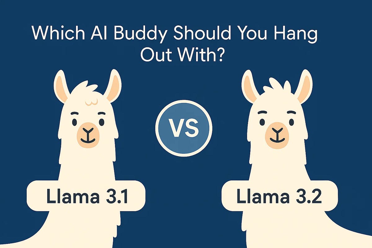 Choosing the AI Companion: Llama 3.1 or 3.2? | by Rajesh Singh | Medium