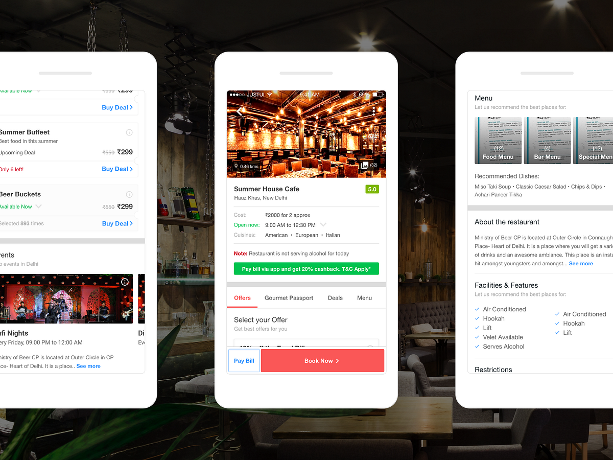How I redesigned the restaurant detail page for Dineout(a table ...