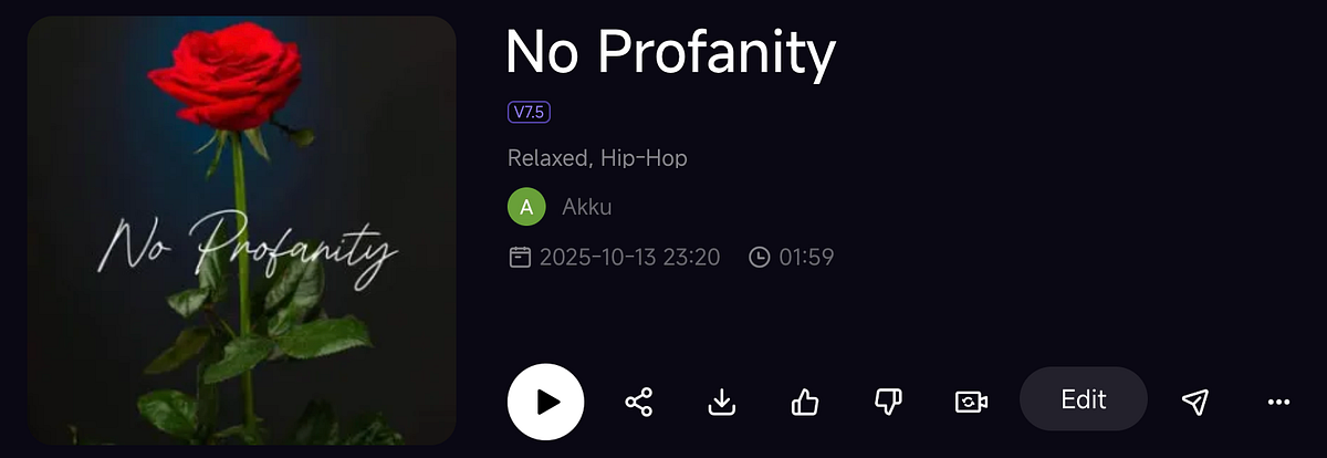 Creative Collaboration With AI. Creating “No Profanity” — A Rap Song ...