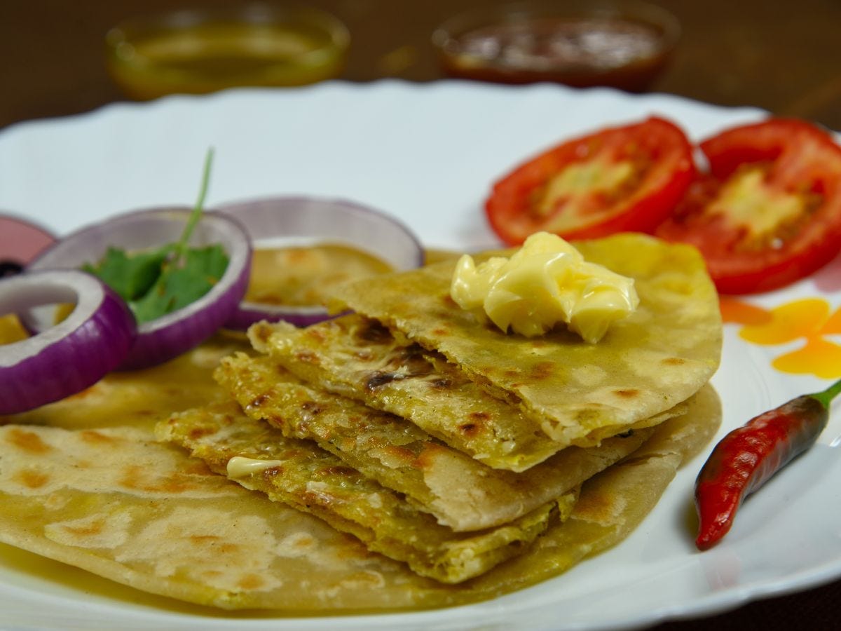Aloo Paratha Recipe: A Delicious Indian Flatbread Stuffed with Spiced ...