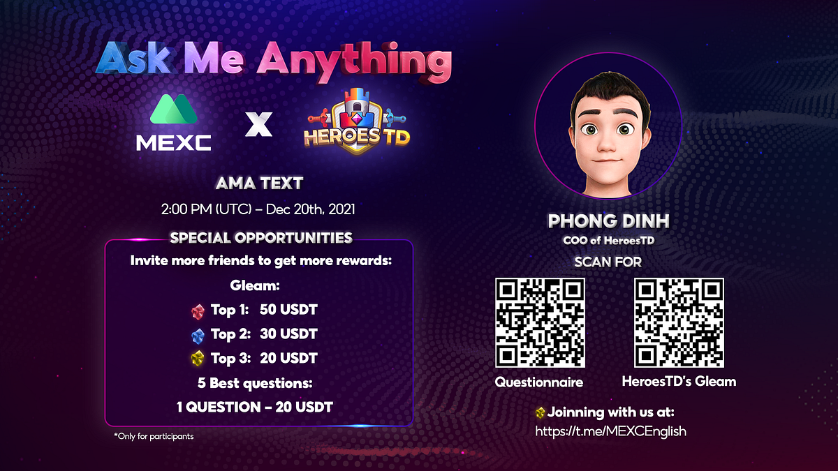 [AMA WITH MEXC X HeroesTD] - Heroes TD - Medium