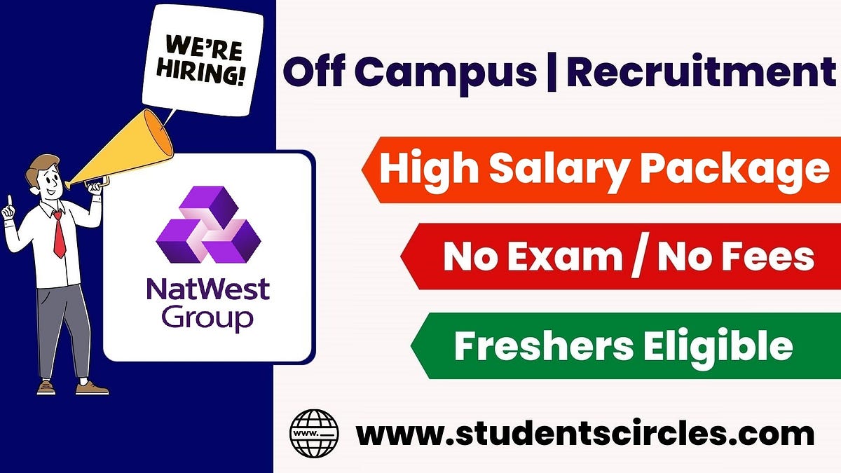 Natwest Group Jobs Chennai 2023 | Fresher | Direct Link | by ...
