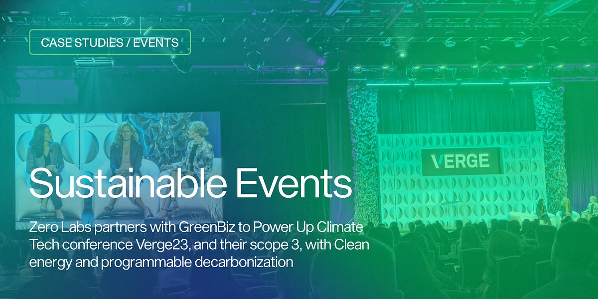 The Future of Sustainable Events. Zero Labs Powers Up Climate Tech ...