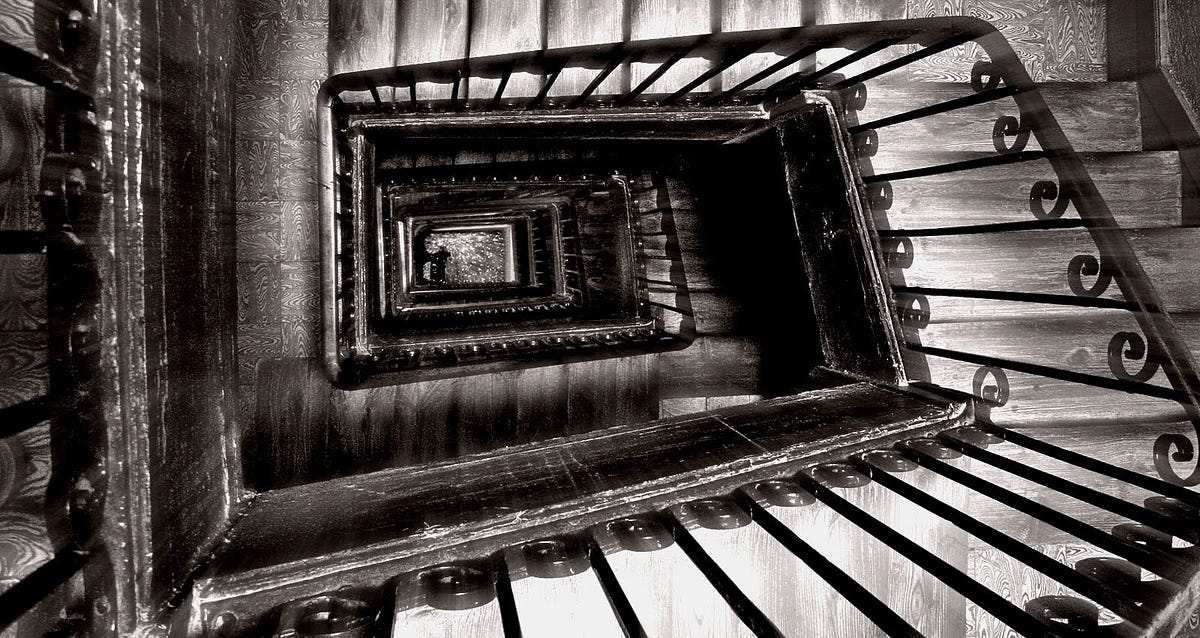 Abandoned Places. The steps of crumbled stairs led up… | by Dmitriy Kim ...