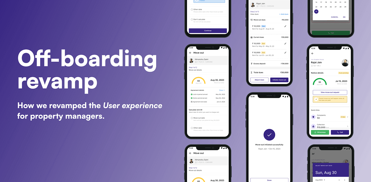 Revamping off-boarding experience for property managers— A product ...