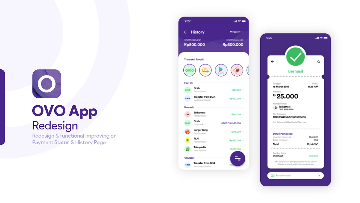 UX Case Study — OVO App Redesign. As a payment app, currently OVO has 2… | by Trisman Chandra ...