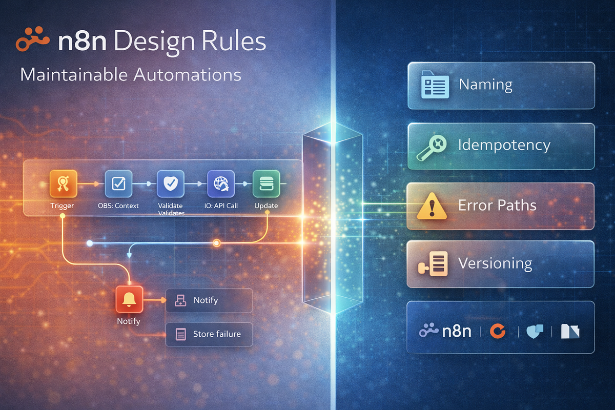 n8n Design Rules for Automations You Won’t Hate Later | by Quaxel | Jan ...