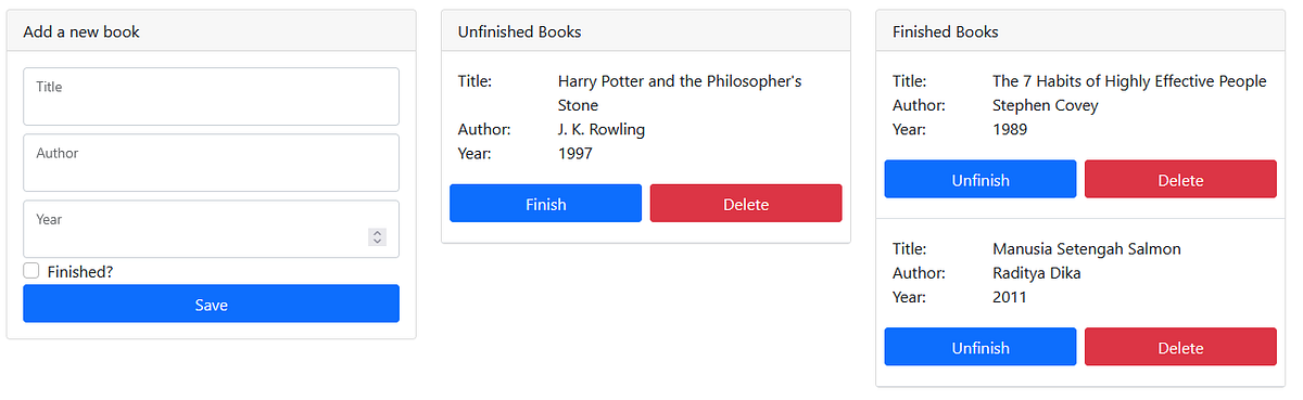 How to Build a Bookshelf App with Django and React | by Steve Lukis ...