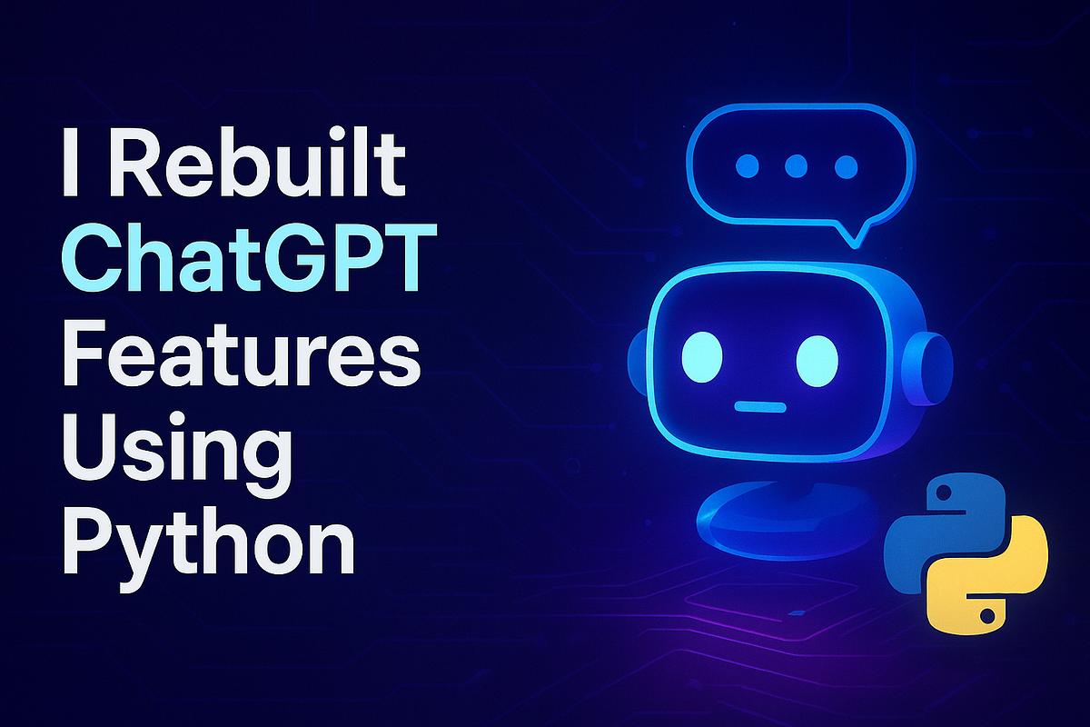 I Rebuilt ChatGPT Features Using Python — Here’s What Worked | by ...