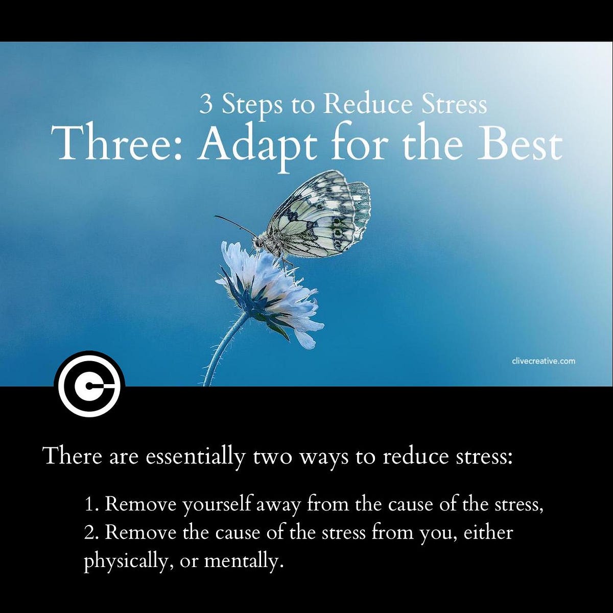 3 Steps to Reduce Stress. Part Three: Adapt for the Best | by Clive Austin | Medium