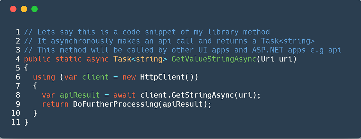 Asynchronous : Async Await (.NET) Avoid Deadlock | by Rajat Sikder | Medium