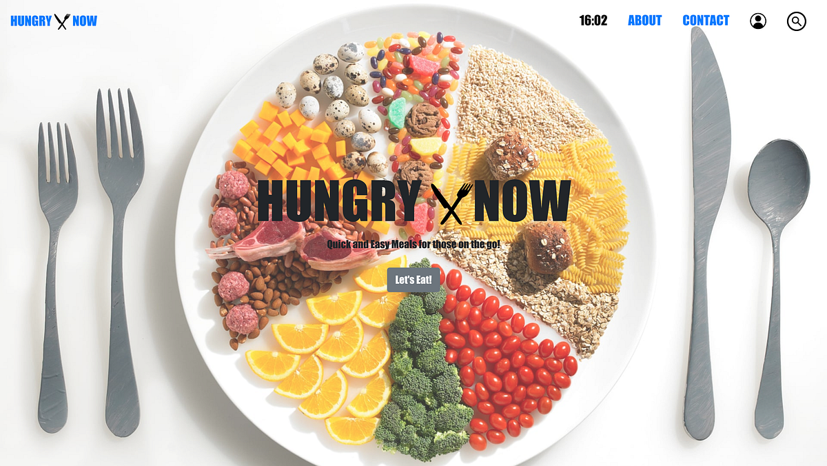 Hungry Now. Hungry Now is my final project for the… | by Jordan Simon ...