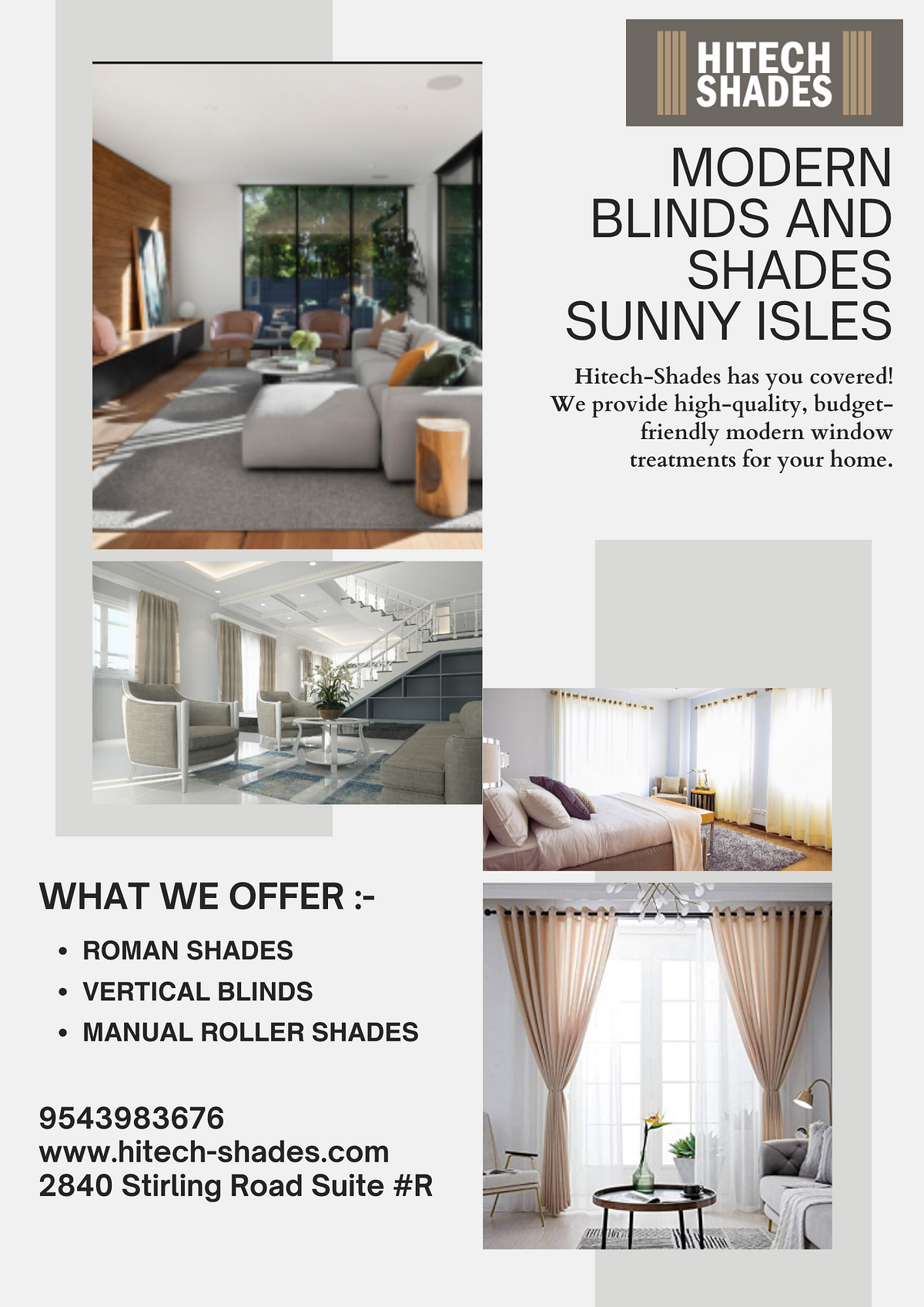 Create a Modern Look & Feel with Modern Blinds & Shades from Hitech Shades - Hitechshades - Medium