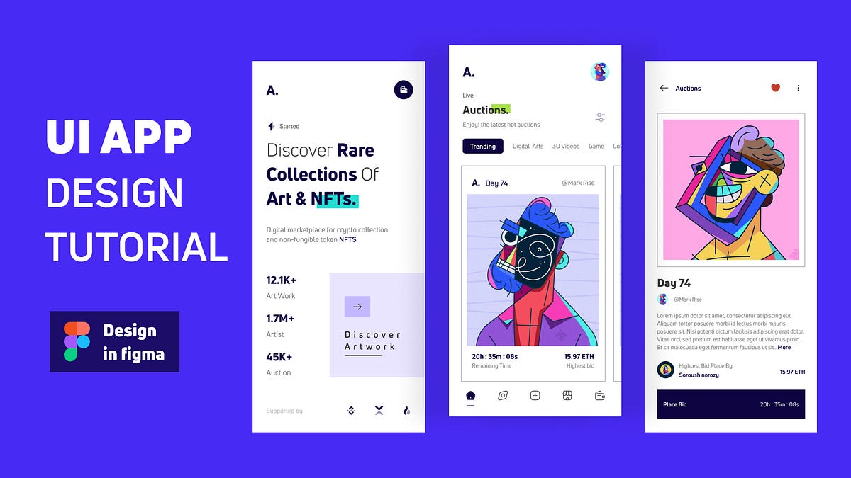 UI App Design Using Figma Step By Step | Figma Tutorial ...