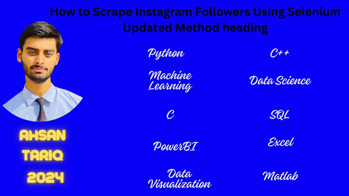 How to Scrape Instagram Followers Using Selenium Updated Method | by Ahsantariq | Medium